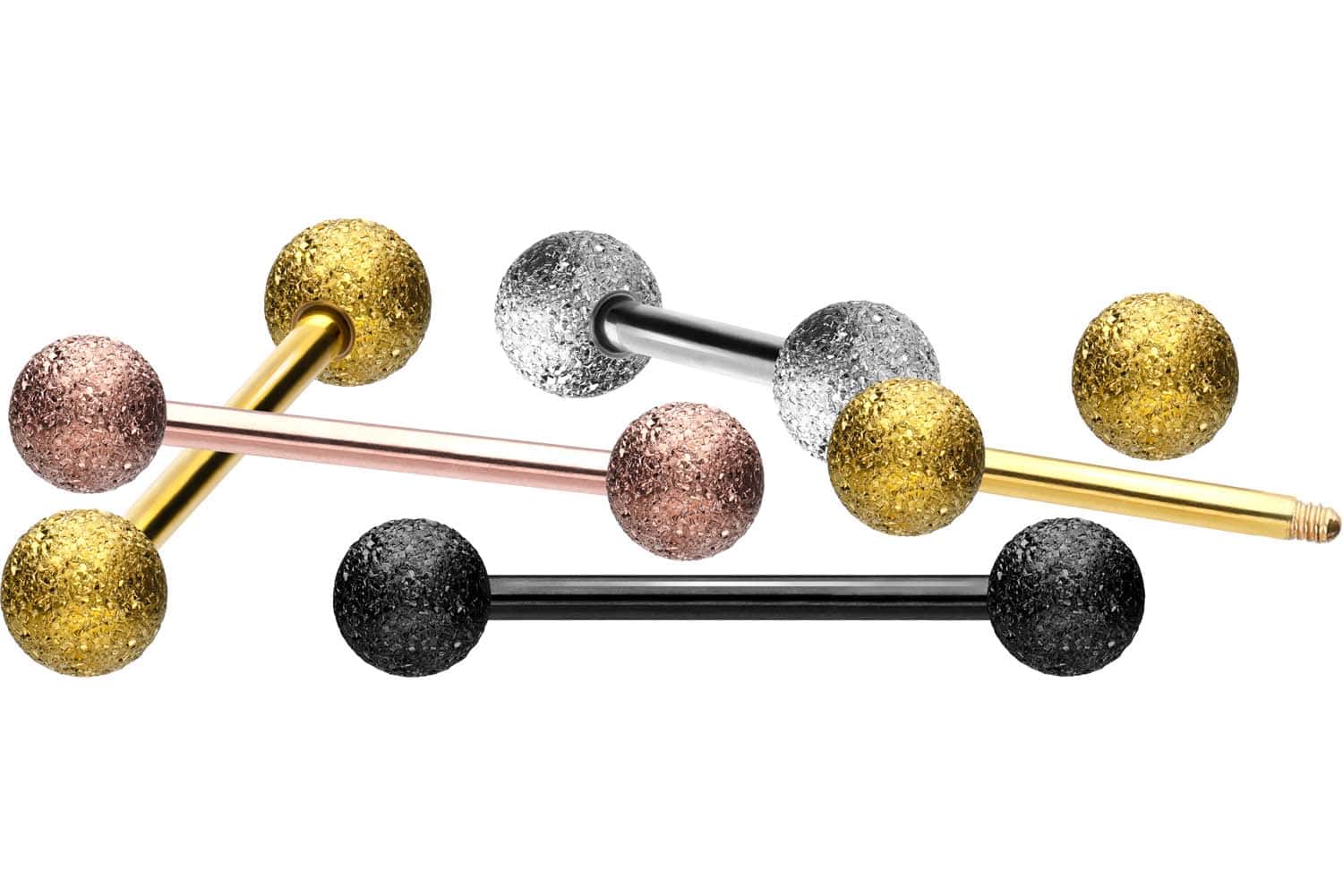 Surgical steel barbell DIAMOND LOOK | PIERCINGLINE